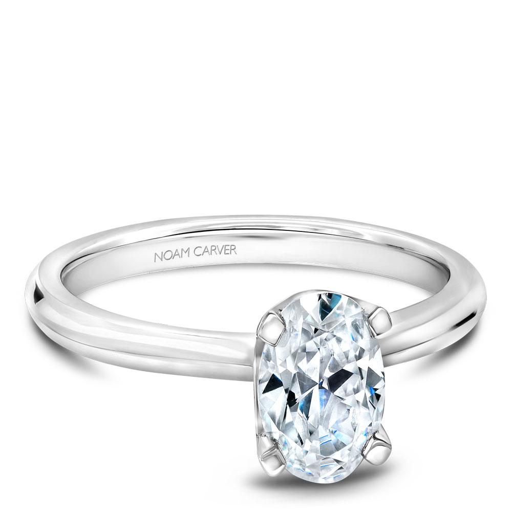 Noam Carver White Gold Semi Mount Engagement Ring B027-04WM – Fifth Avenue Jewellers