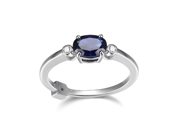 Blue Star Created Sapphire & LGD Ring – Fifth Avenue Jewellers
